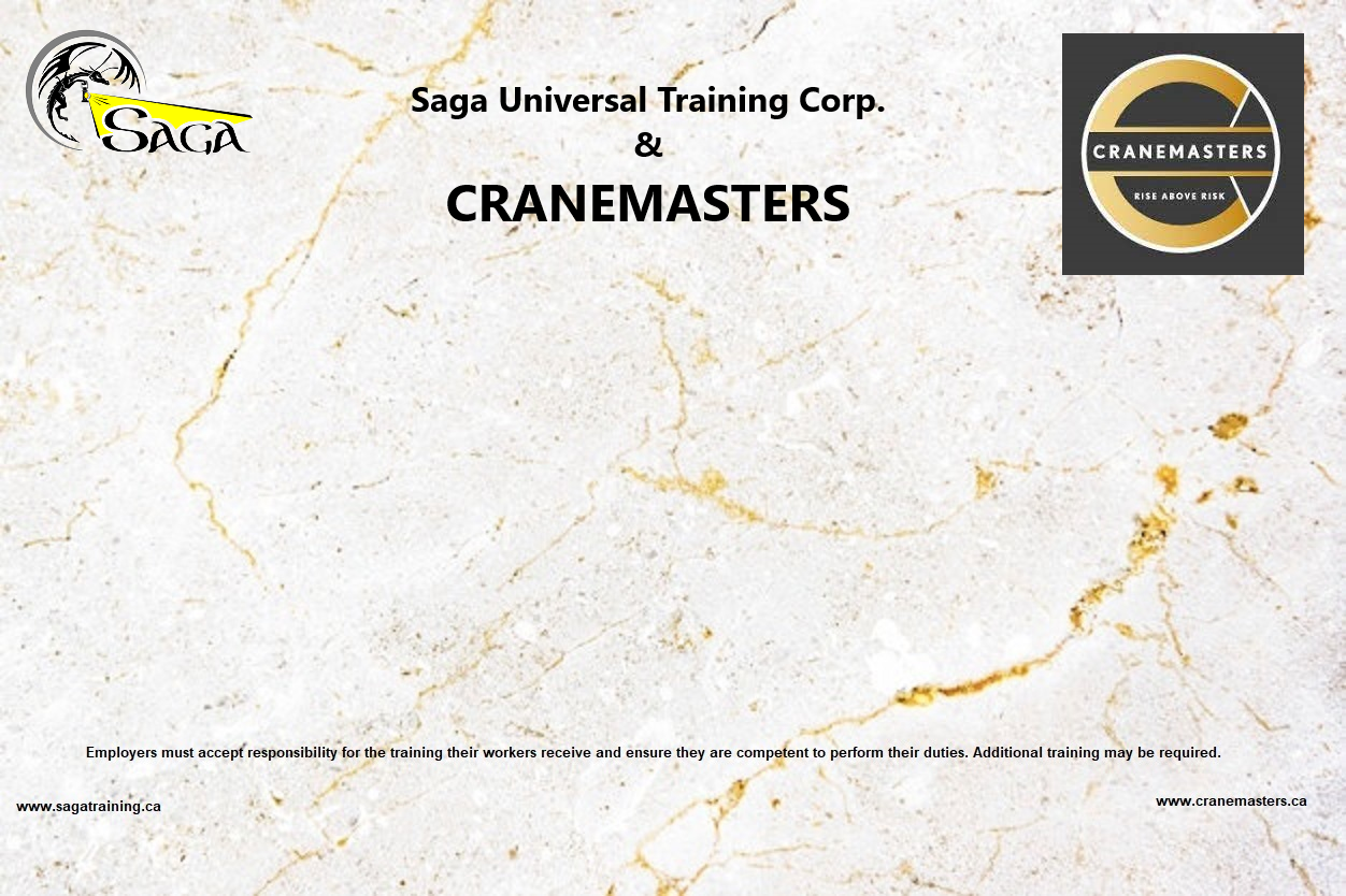 Cranemasters Online Certifcate 2 – Saga Training